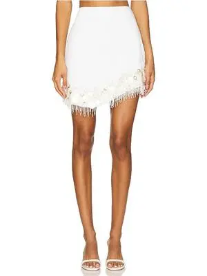 AMUR Nells Shell Beaded Skirt - Mother Of Pearl