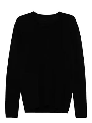 LABEL UNDER CONSTRUCTION Crew-neck Long Sleeves T-shirt - Black