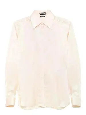 TOM FORD Silk Button-down Shirt - Orange