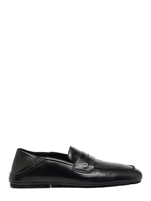 FERRAGAMO Leather Loafers - Black