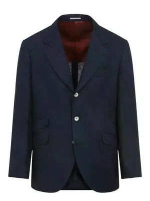 Brunello Cucinelli Linen Blazer - Blue