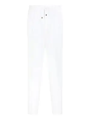 Brunello Cucinelli Tapered-leg Trousers - White