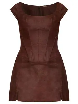 Cult Gaia Mickie Mini Dress - Brown