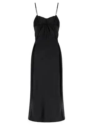 JIL SANDER Jil Sander Gathered Bustier Midi Dress