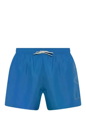 Emporio Armani Logo-print Swim Shorts - Blue