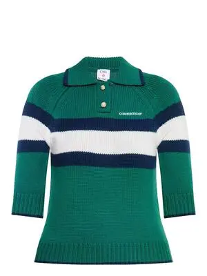 CASABLANCA Casablanca Colour-Block Polo Top