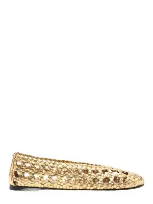 GIUSEPPE ZANOTTI Georgia Cage Ballet Flats - Gold