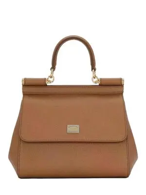 Dolce & Gabbana Small Sicily Tote Bag - Brown