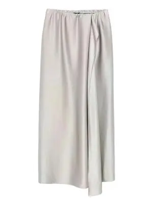 Giorgio Armani Silk Maxi Skirt - Grey