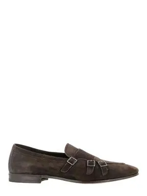 HENDERSON BARACCO Suede Monk Shoes - Brown