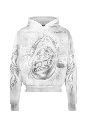 HELLSTAR Records Graphic Hoodie - White