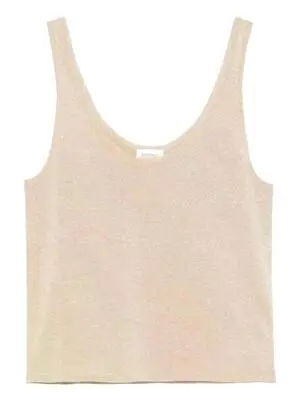SAINT LAURENT Saint Laurent Lurex Knitted Tank Top