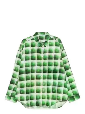 Acne Studios Check-pattern Shirt - Green