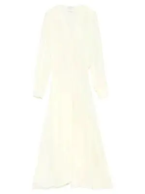FORTE_FORTE Long-sleeve Maxi Dress - Yellow