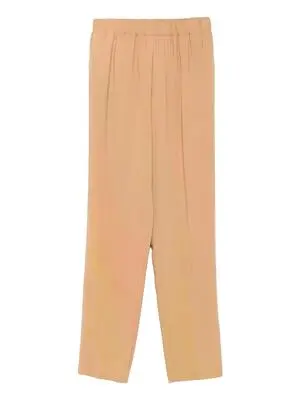 FORTE_FORTE Cady Crepe Trousers - Brown