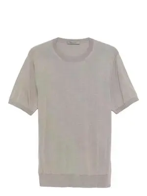 Corneliani Silk T-shirt - Grey