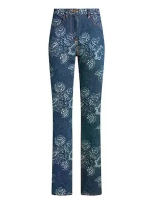 Etro Jacquard Jeans - Blue