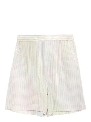 RÓHE Striped Shorts - Neutrals