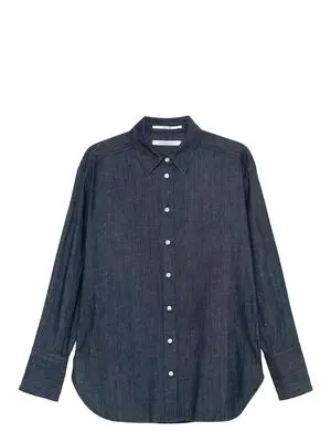 Another Tomorrow Chambray Shirt - Blue