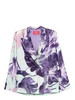 F.R.S FOR RESTLESS SLEEPERS Lone Floral Blazer - Purple