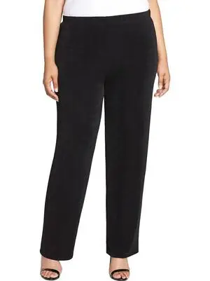 Vikki Vi Straight Leg Trousers - Black