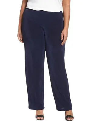 Vikki Vi Straight Leg Trousers - Navy