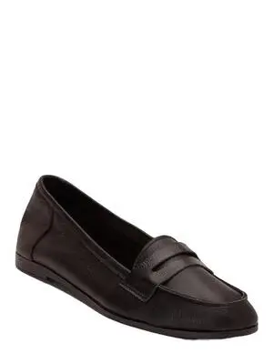 FOREVER & ALWAYS SHOES Forever & Always Shoes Dorothy Leather Loafer Black Leather