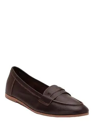 FOREVER & ALWAYS SHOES Forever & Always Shoes Dorothy Leather Loafer Dark Brown Leather