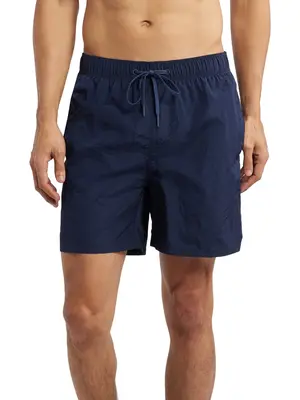 VINTAGE SUMMER Nylon Swim Trunks - Navy