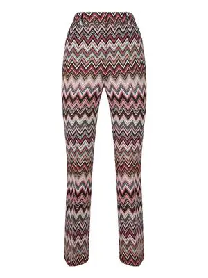 Missoni Zigzag-pattern Trousers - Red