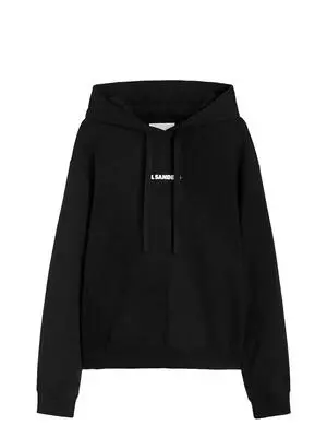 JIL SANDER Logo-print Hoodie - Black