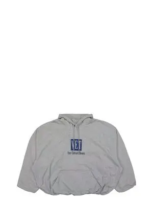 Vetements Logo-print Boxy Hoodie - Grey