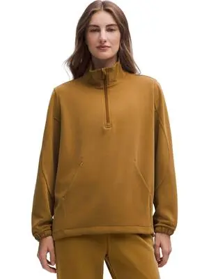 Lululemon Softstreme Half-zip - Melrose Tan