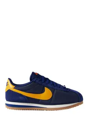 Nike Nike Cortez Leather And Suede Sneakers Blue
