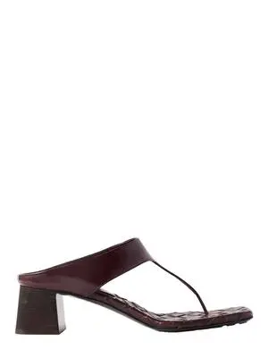 Bottega Veneta Intrecciato Leather Sandals - Brown