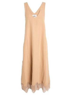 Alpha Studio Linen & Viscose Maxi Dress - Camel