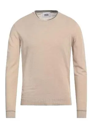 Alpha Studio Cotton-linen Sweater - Beige