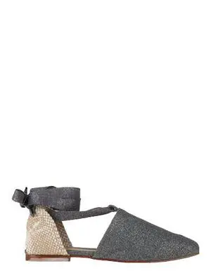 CastaÑer Canvas Ballet Flats - Grey