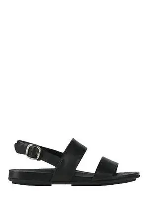 Fitflop Leather Ankle Strap Sandals - Black