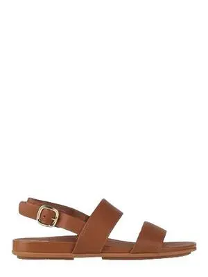 Fitflop Leather Ankle Strap Sandals - Brown