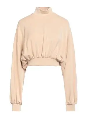 HINNOMINATE Long Sleeve Turtleneck Sweatshirt - Beige