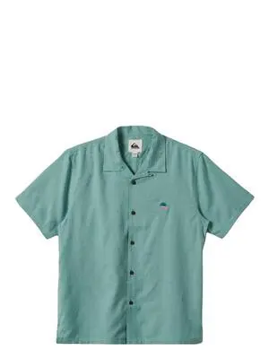 Quiksilver Flecky Island Camp Shirt - Jade Grey