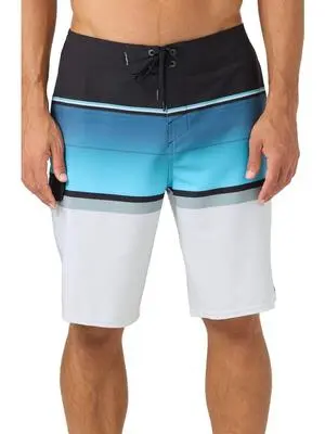 O'Neill Lennox Stripe Board Shorts - Fog