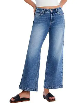 HINT OF BLU HINT OF BLU' Clever High Waist Wide Leg Jeans