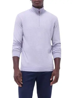 Bugatchi Quarter Zip Pullover - Lilac