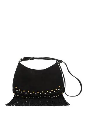 Jeffrey Campbell Jeffrey Campbell Lyrical Suede Crossbody Bag Black Suede