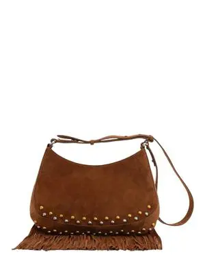 Jeffrey Campbell Jeffrey Campbell Lyrical Suede Crossbody Bag Tan Suede