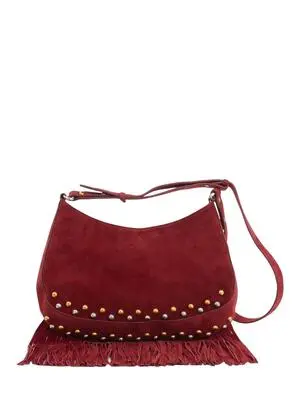 Jeffrey Campbell Jeffrey Campbell Lyrical Suede Crossbody Bag Wine Suede