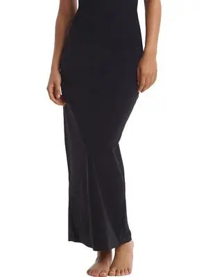 Commando Classic Maxi Slip Skirt - Black