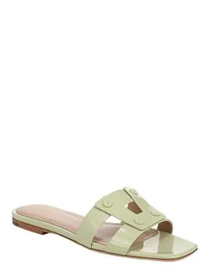 Veronica Beard Via Slide Sandal - Light Pistachio Green
